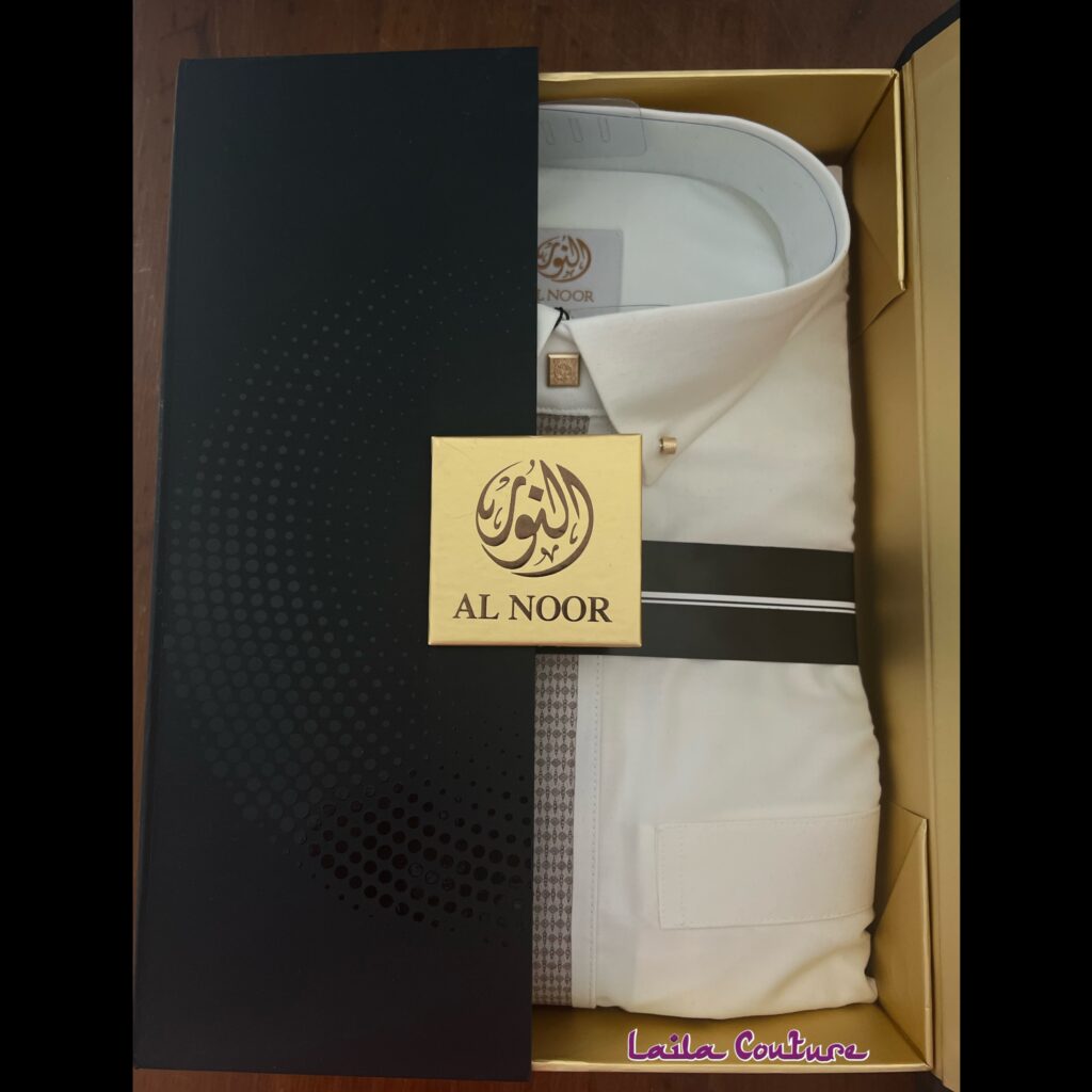 SALE…Al Noor Nikkah collection with collar bar – Laila Couture